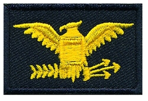 Hero's Pride Colonel Rank Embroidered Emblem - Medium Gold on Midnight Navy