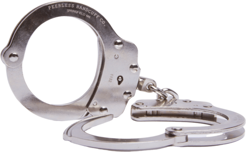 Peerless Model 700 Chain Link Handcuff - Nickel Finish