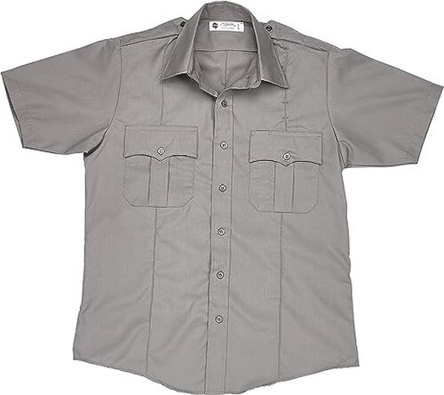 Liberty Uniform Short Sleeve Police Shirt - Light Grey