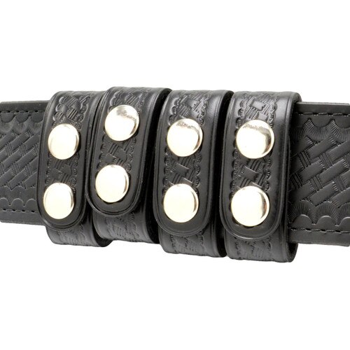 Perfectfit Duty Belt Keepers- 1" Basketweave with Chrome Snaps ...
