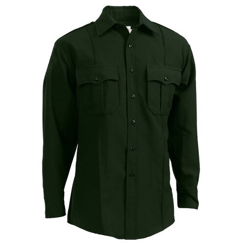Elbeco TexTrop2™ Zippered Long Sleeve Polyester Shirt - Spruce Green
