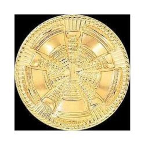 Blackinton Chief Cap Badge with Five Horns, Gold