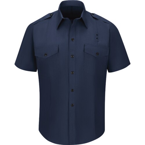 Workrite® Men's Classic Short Sleeve Fire Chief Shirt - Navy