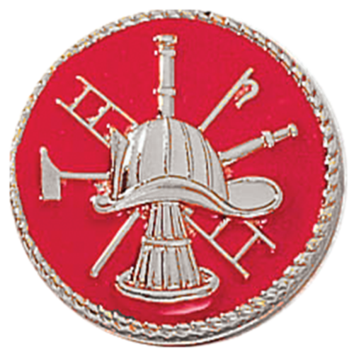 Blackinton Fire Scramble - Silver w/ Red Enamel