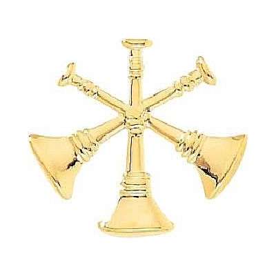 Blackinton Fire Insignia, 3 Crossed Bugles